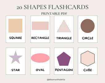 Printable Color Flashcards Set for Kids Educational Learning Cards ...