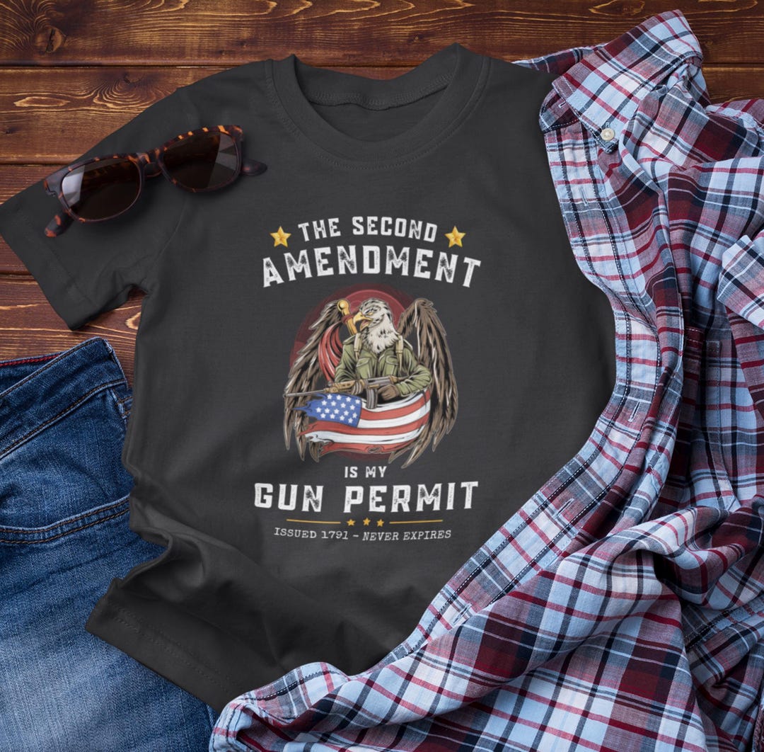 The 2nd Amendment is My Gun Permit Unisex T-shirt, Pro-second Amendment ...