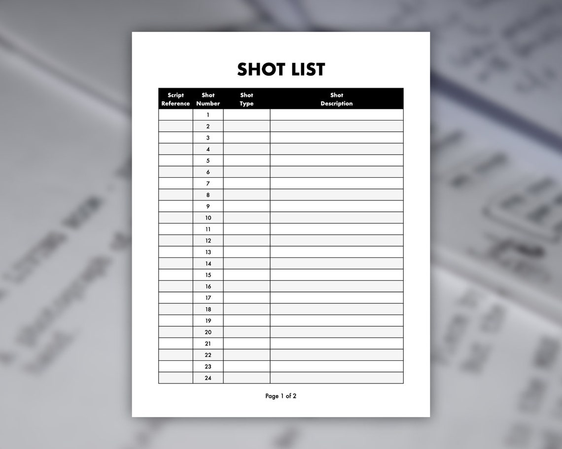 Script Writing Toolkit Bundle for Macos Pages | Screenplay, Shot List ...