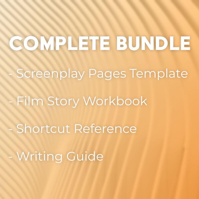 Screenplay Template Bundle for Macos Pages | Movie Script Writing Tool ...