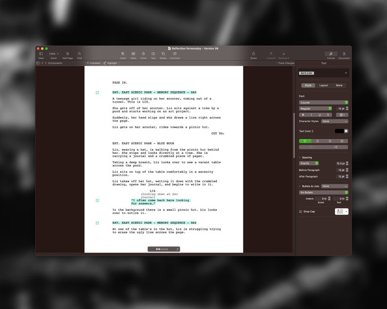 Script Writing Toolkit Bundle for Macos Pages | Screenplay, Shot List ...