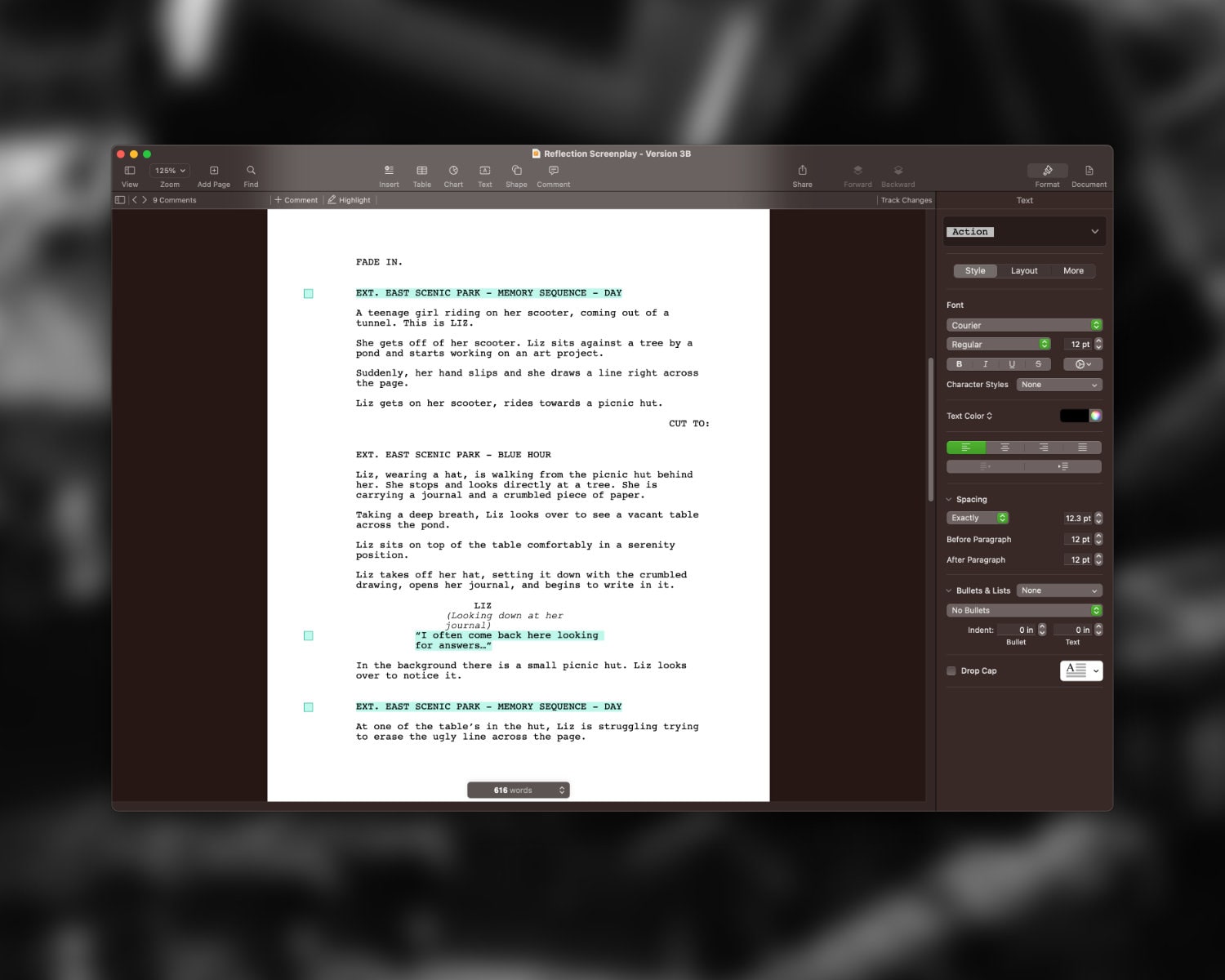 Script Writing Toolkit Bundle for Macos Pages Screenplay, Shot List ...