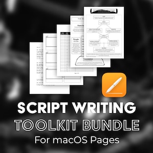 Script Writing Toolkit Bundle for Macos Pages | Screenplay, Shot List ...