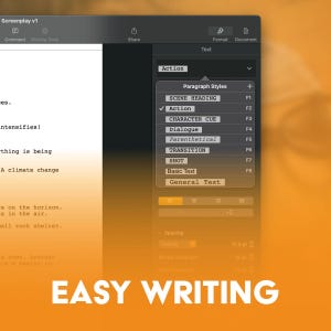 Screenplay Template Bundle for Macos Pages | Movie Script Writing Tool ...