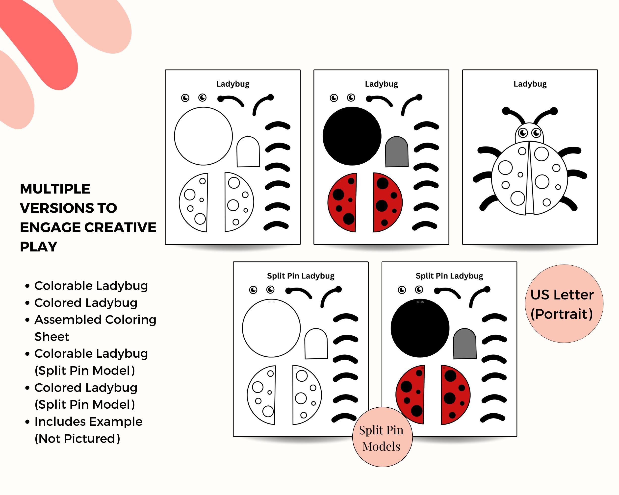 Build a Craft, Build a Ladybug, Cut and Paste, Cut Paste, School ...