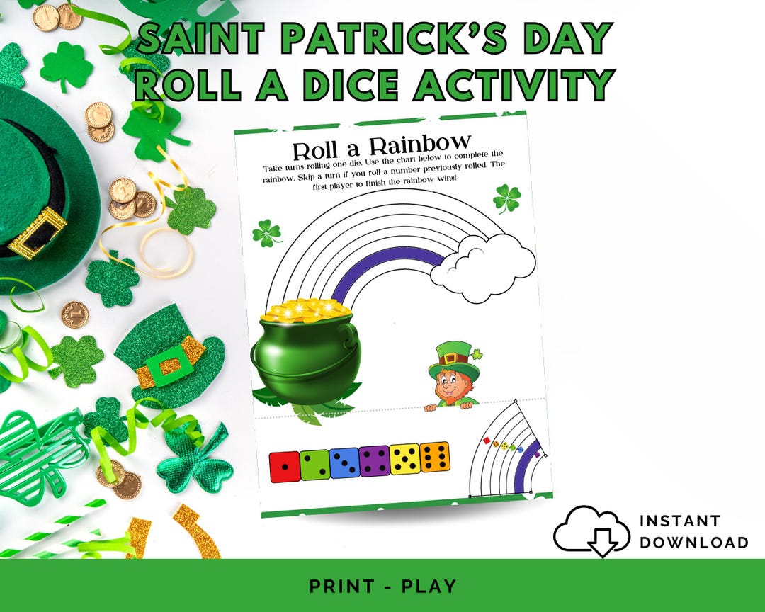 Roll a Pot of Gold, Roll a Rainbow, Roll a Die, Roll a Dice, St ...
