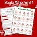 Who Am I, Guess Who, Santa Guessing Game, Santa Game, Christmas, Winter ...