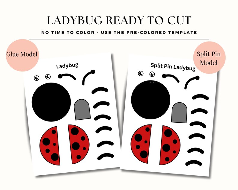 Build a Craft, Build a Ladybug, Cut and Paste, Cut Paste, School ...