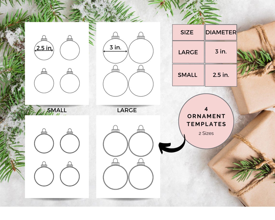 Blank Ornament to Print and Color, DIY Ornament, Build an Ornament ...