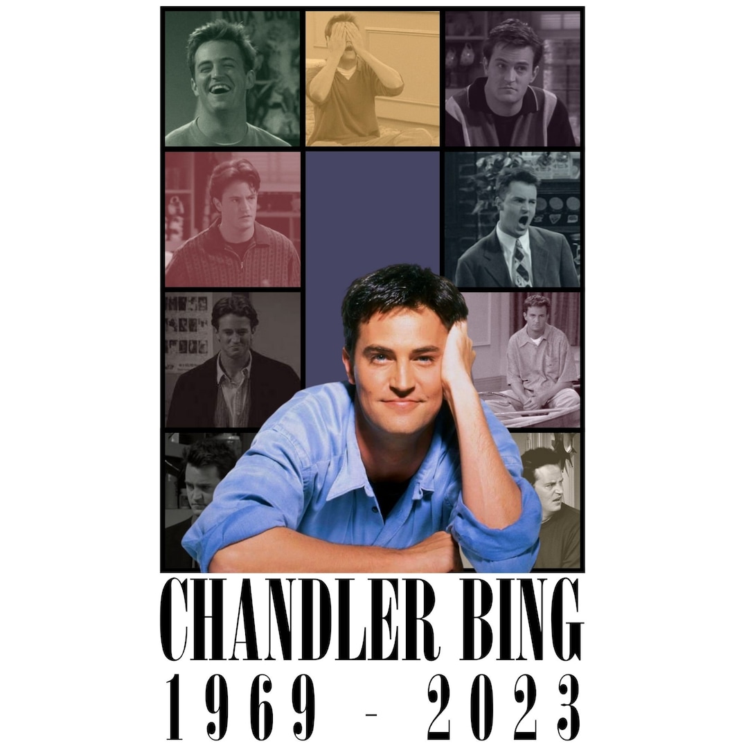 CHANDLER BING T Shirt Design. Png Digital 4500x5100 Px. FRIENDS, Retro ...
