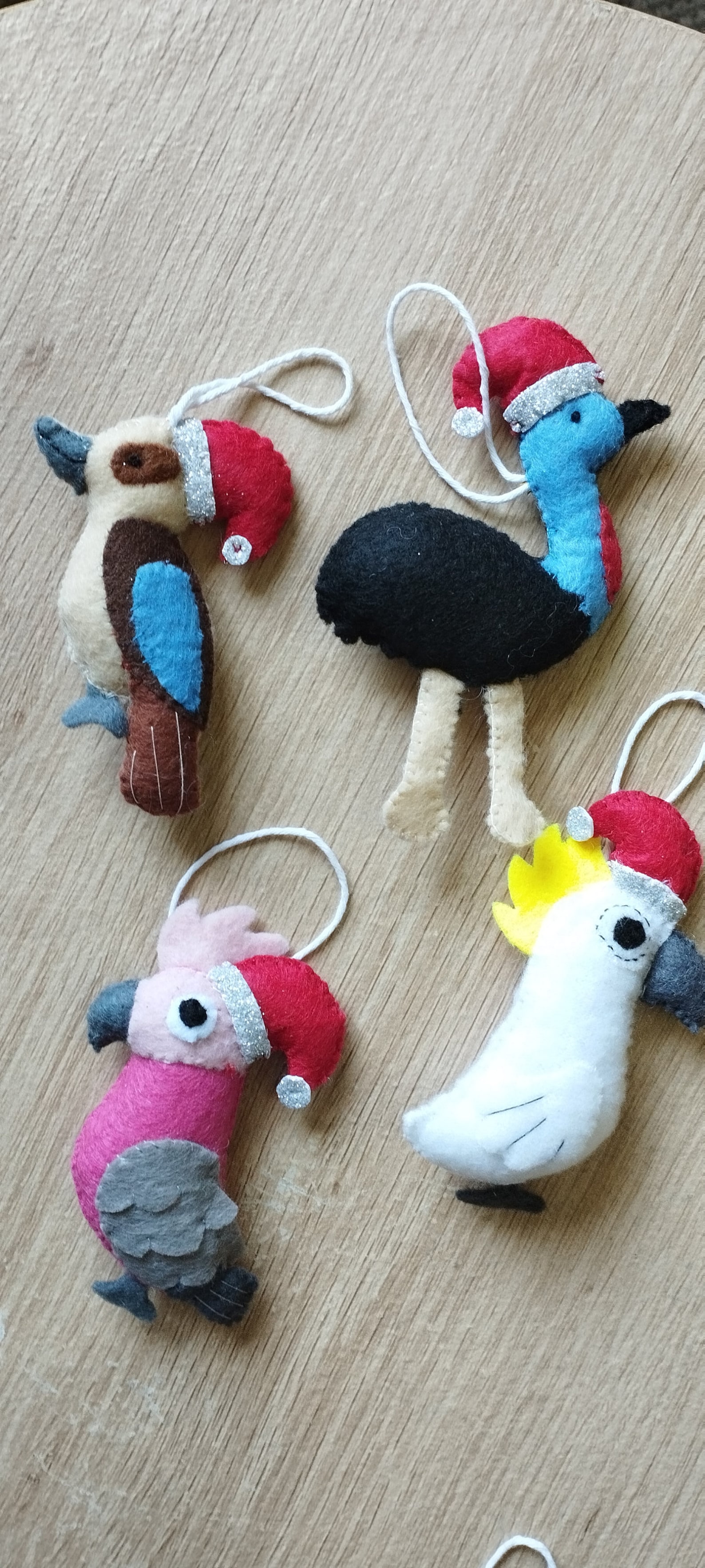Australian Animals Christmas Decorations, Tree Ornaments, Felt Animals ...