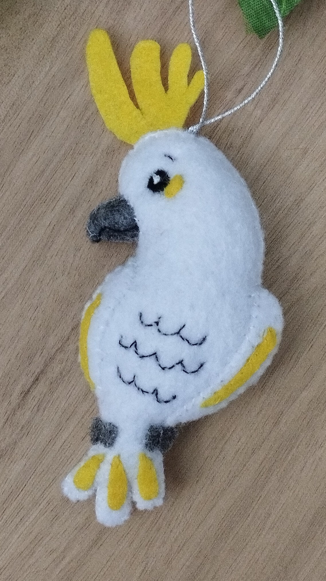 Felt Cockatoo Decorations, Australian Animals Felt , Felt Cockatoo ...