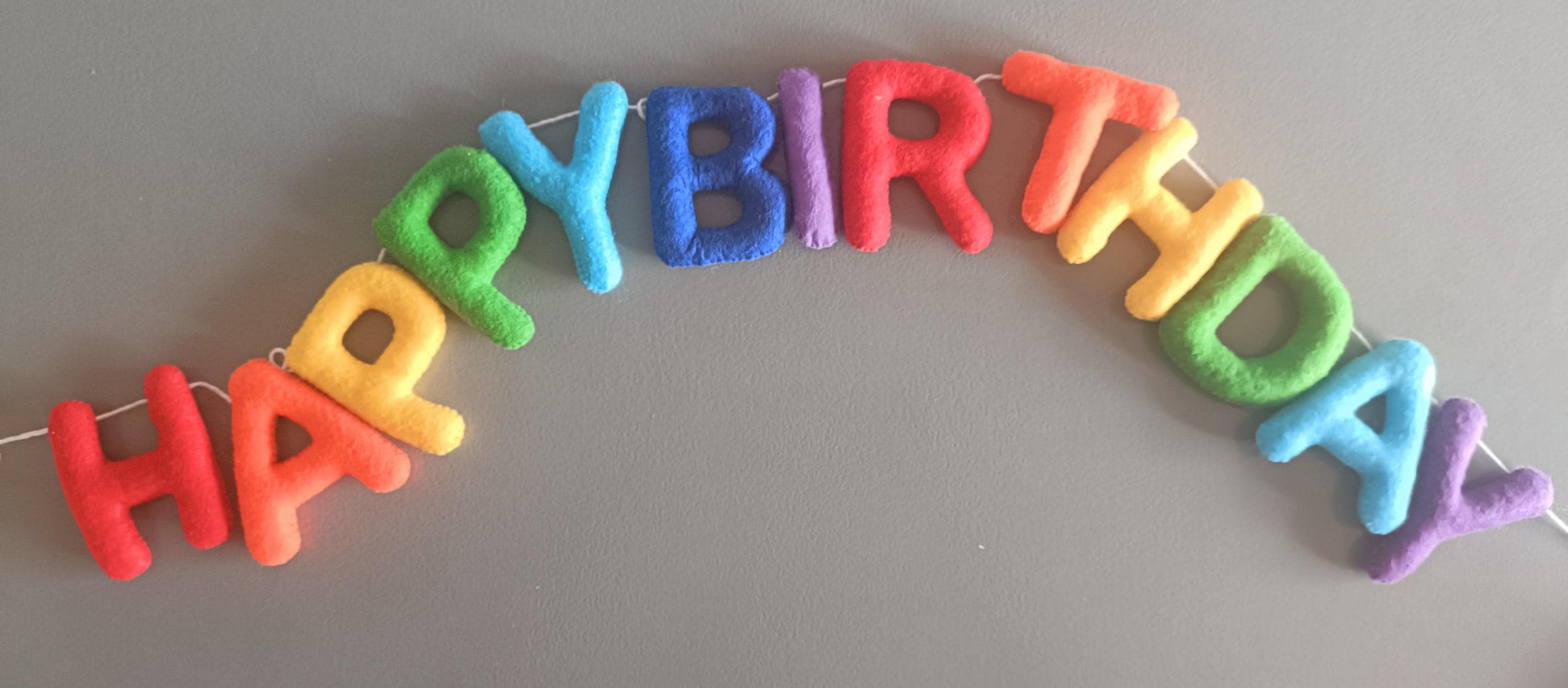 Happy Birthday Rainbow Banner ,birthday Banner, Party Garland,bday ...