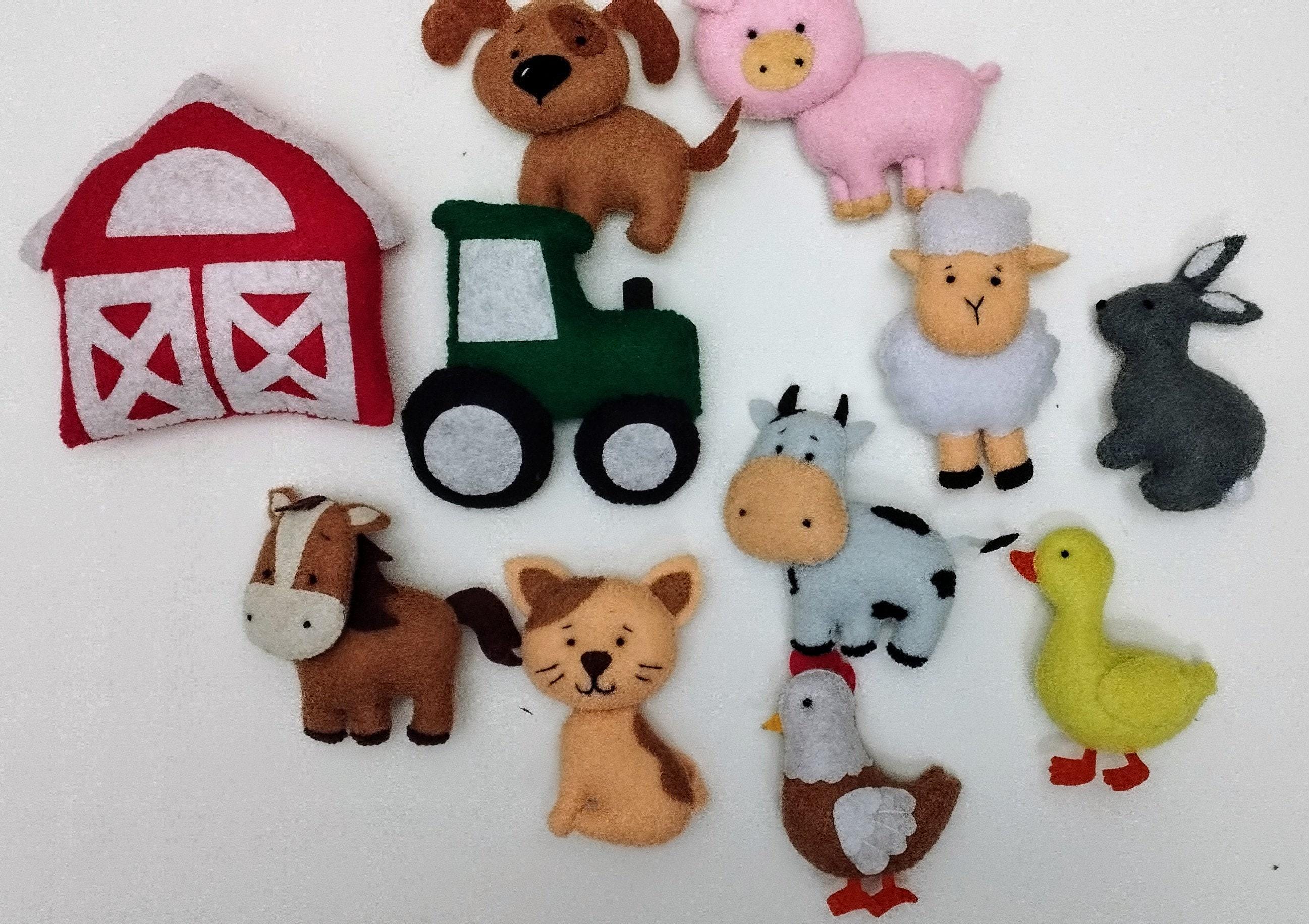 Set of Farm Animals, Felt Animals, Room Decor , Playroom Decor, Gift ...