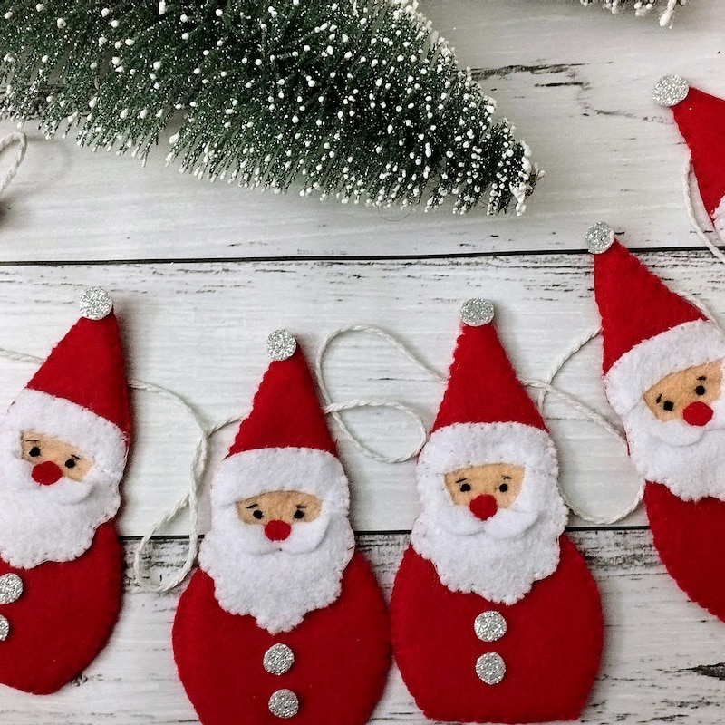 Felt Santa - Etsy