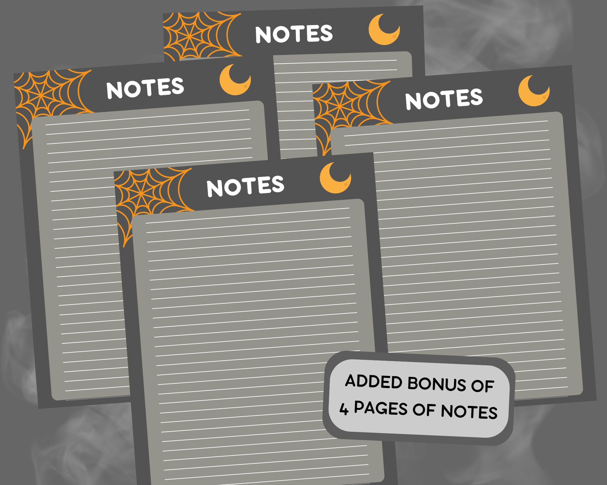 Spooky Full Planner Day, Week, Month, Year Planner Shopping & Traveling ...