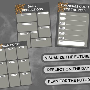 Spooky Full Planner | Day, Week, Month, Year Planner | Shopping ...