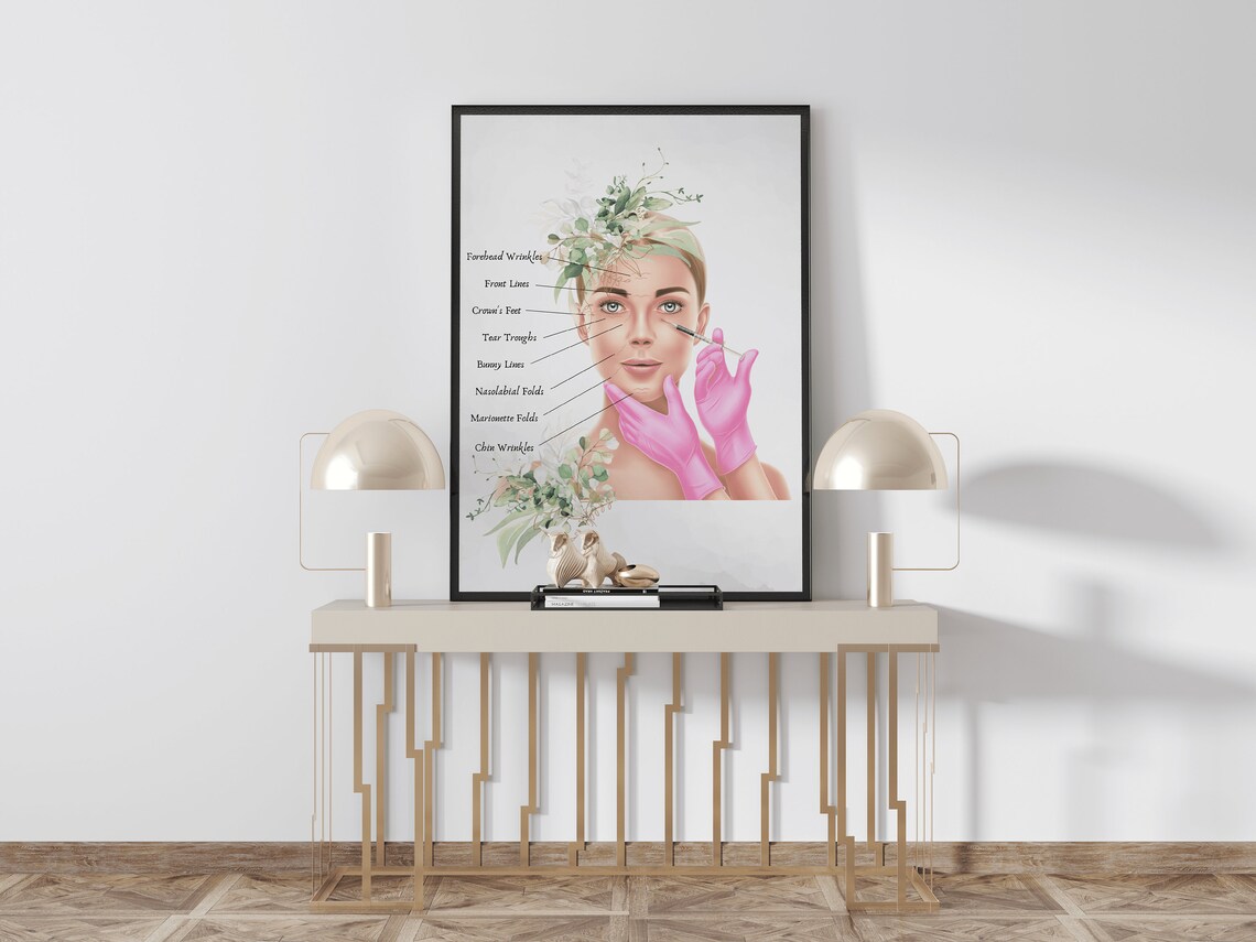 Anatomy of Facial Aging Poster for Beauty Salon and Medical Spa ...