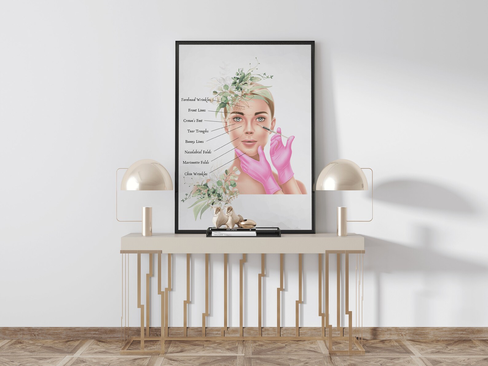 Anatomy of Facial Aging Poster for Beauty Salon and Medical Spa ...