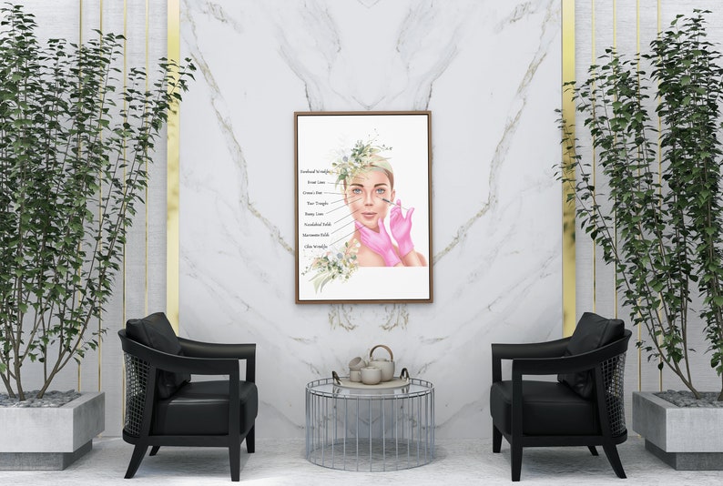 Anatomy of Facial Aging Poster for Beauty Salon and Medical Spa ...