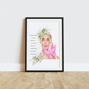 Anatomy of Facial Aging Poster for Beauty Salon and Medical Spa ...