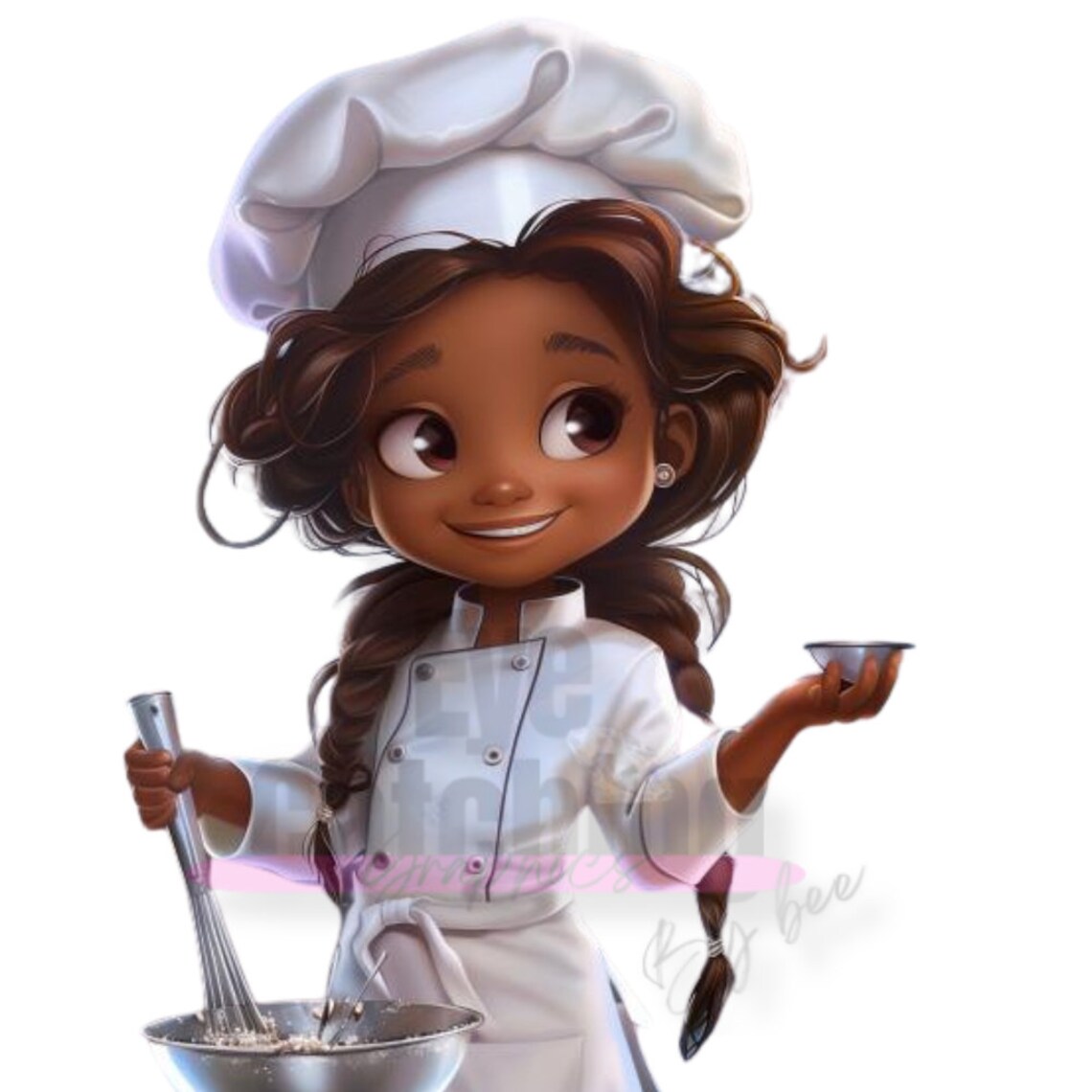 Female Chef Clipart, Chibi Girl Clipart, Cute Chibi Woman Chef, Clipart ...