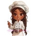 Female Chef Clipart, Chibi Girl Clipart, Cute Chibi Woman Chef, Clipart ...