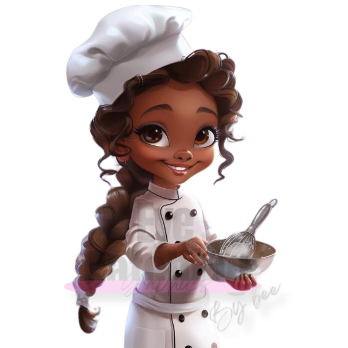 Female Chef Clipart, Chibi Girl Clipart, Cute Chibi Woman Chef, Clipart ...