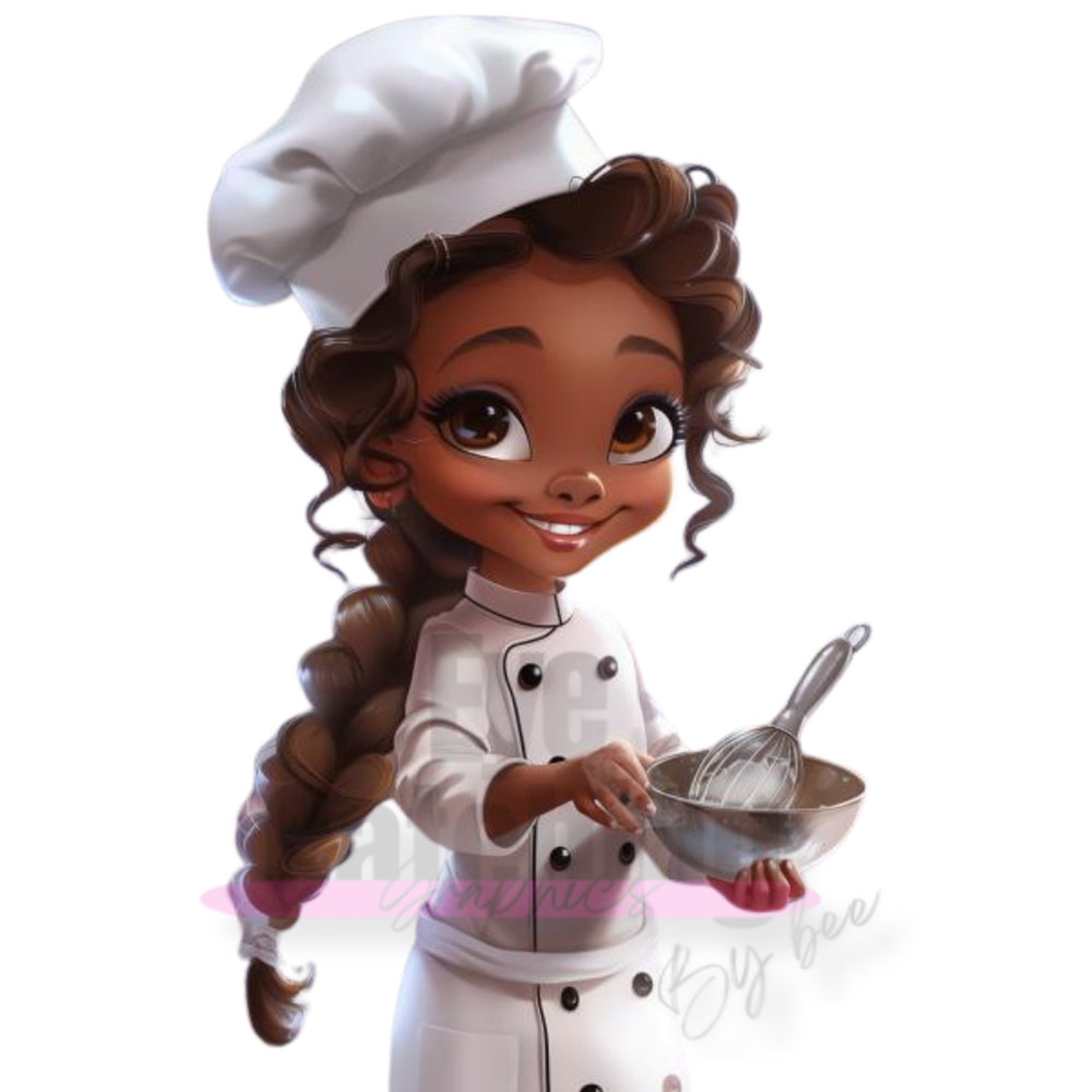 Female Chef Clipart, Chibi Girl Clipart, Cute Chibi Woman Chef, Clipart ...