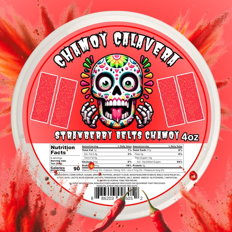 Strawberry Belts Chamoy 4oz - Etsy