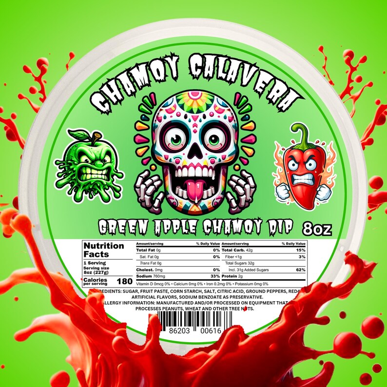 Green Apple Chamoy Dip 8oz - Etsy