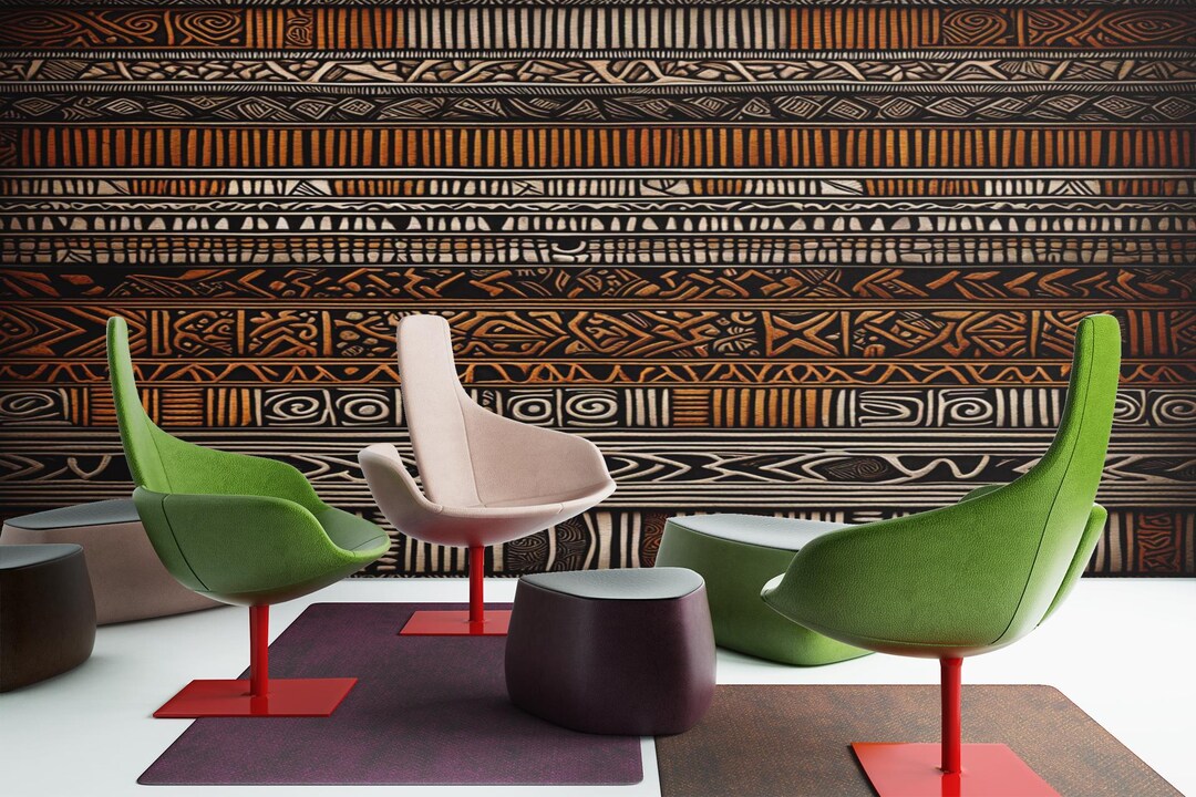 African Unique Pattern Wallpaper, Cloth Seamless, Digital Paper ...