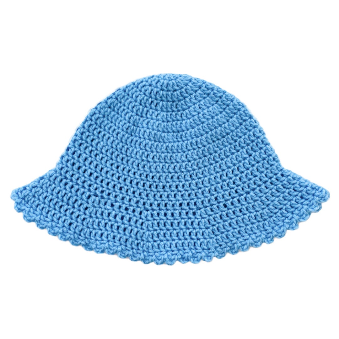 Crochet Bucket Hat W/ Scalloped Brim - Etsy