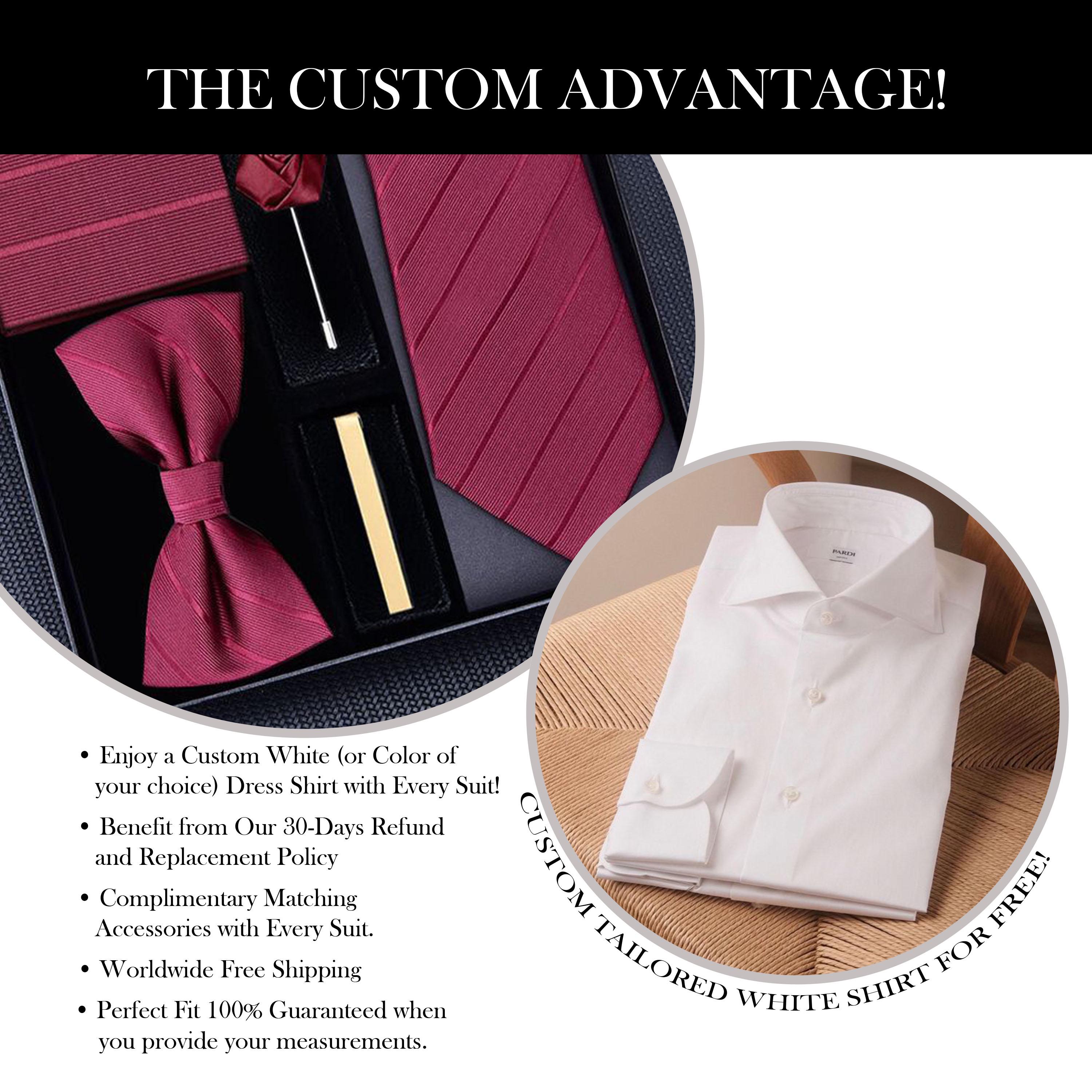 Men's Premium off White 3 Piece Suit Groom's Wedding Suit Prom Suit for ...