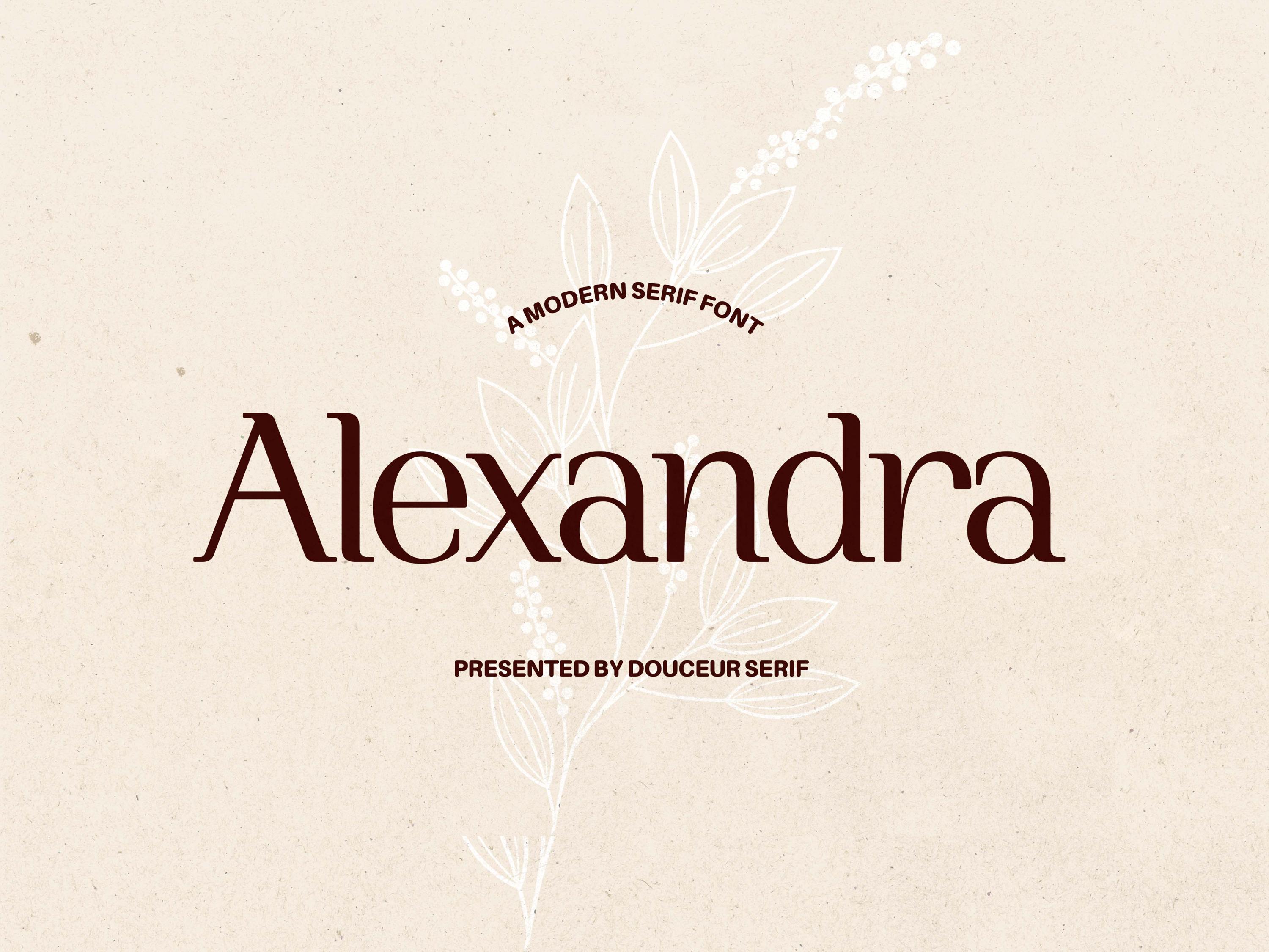 Alexandra Font - Fonts, Serif, Classy, Procreate, Magazine, Stylish ...