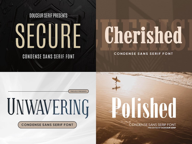 Condensed Font Bundle, Narrow Condensed, Tall Thin, Branding, Procreate ...