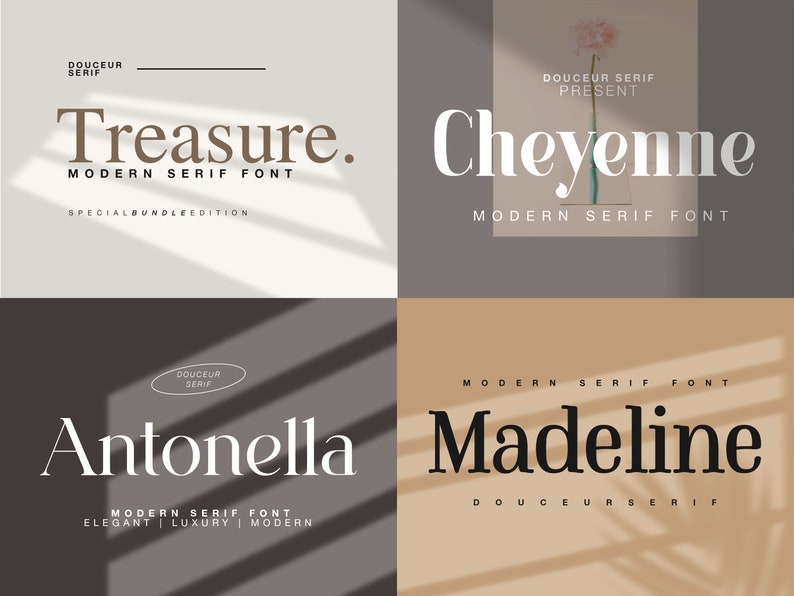 Paquete de fuentes modernas, fuentes de logotipos, fuentes de boda ...