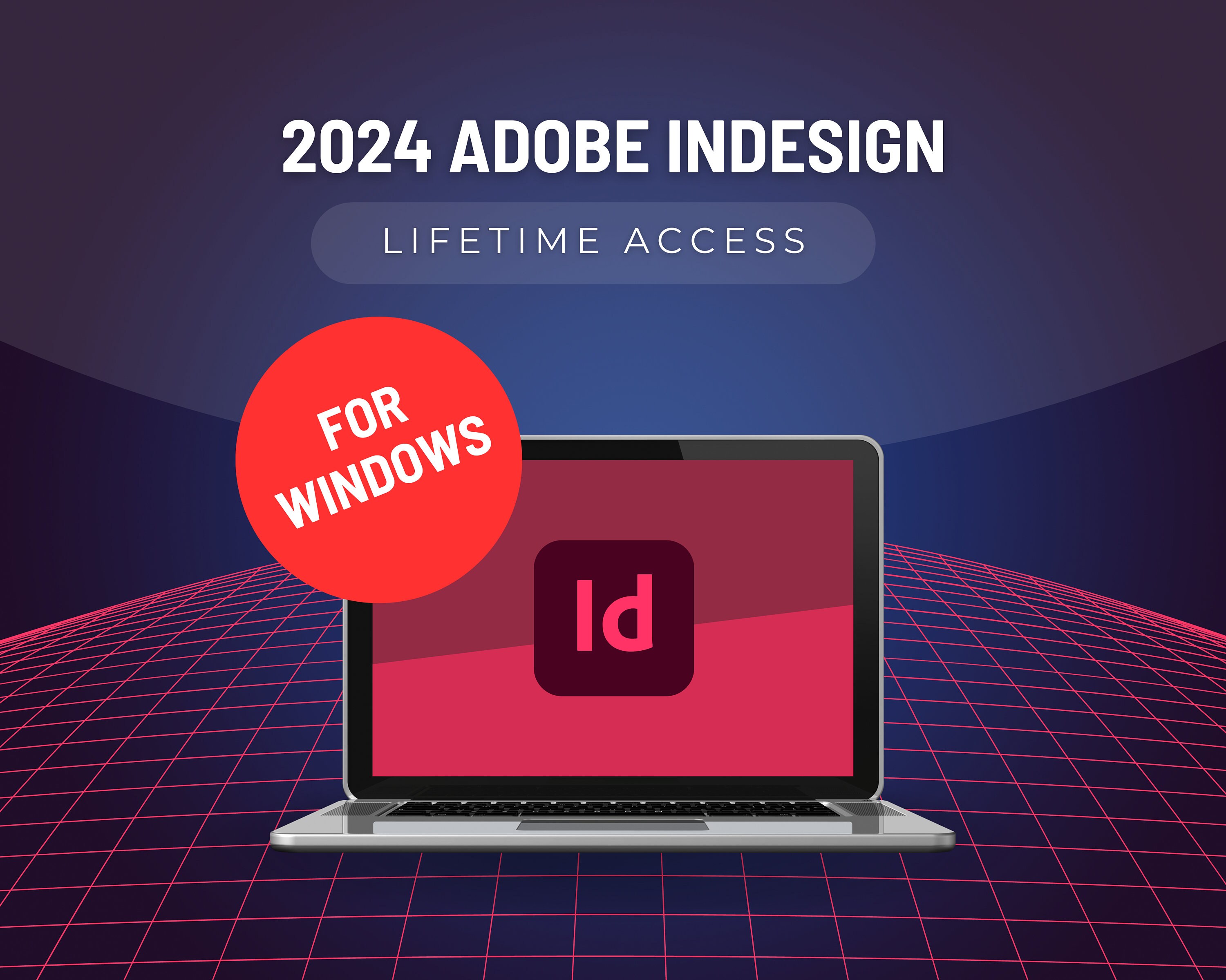 2024 Adobe Indesign for Windows, Life Time License for Window Computer ...