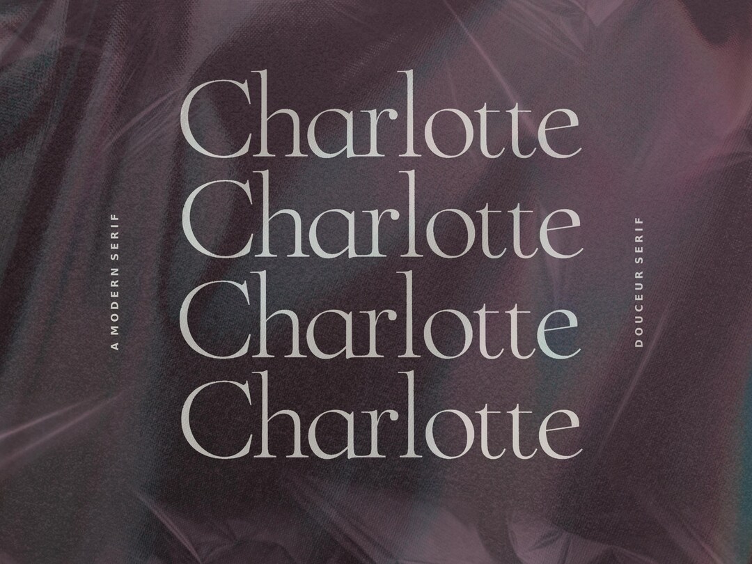 Charlotte Font – Modern Ligature, Serif, Branding, Modern, Ligatures ...