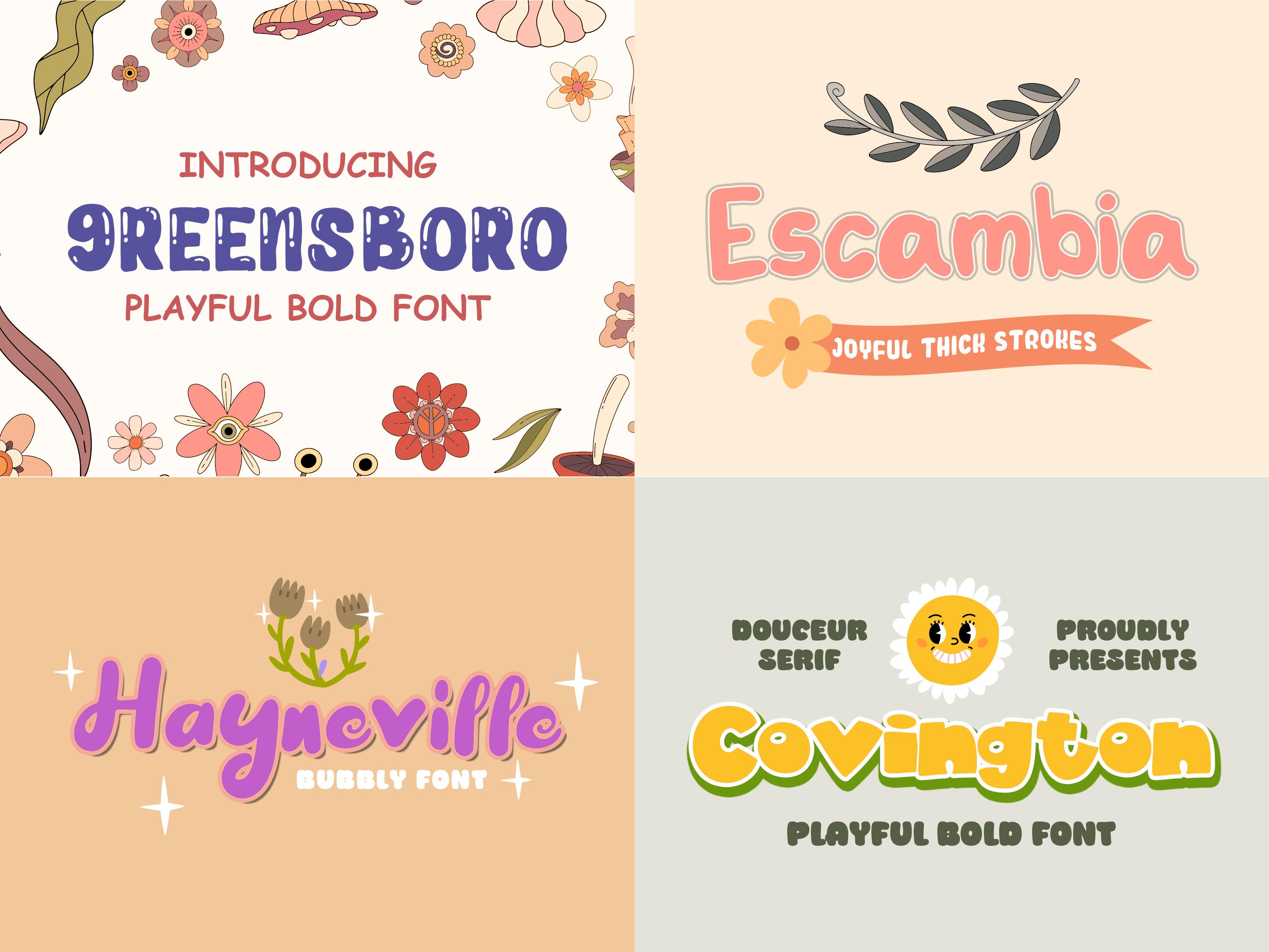 Bubbly Fonts Bundle, Bubble, Cute Fonts, Shiny Adorable Font, Circut ...