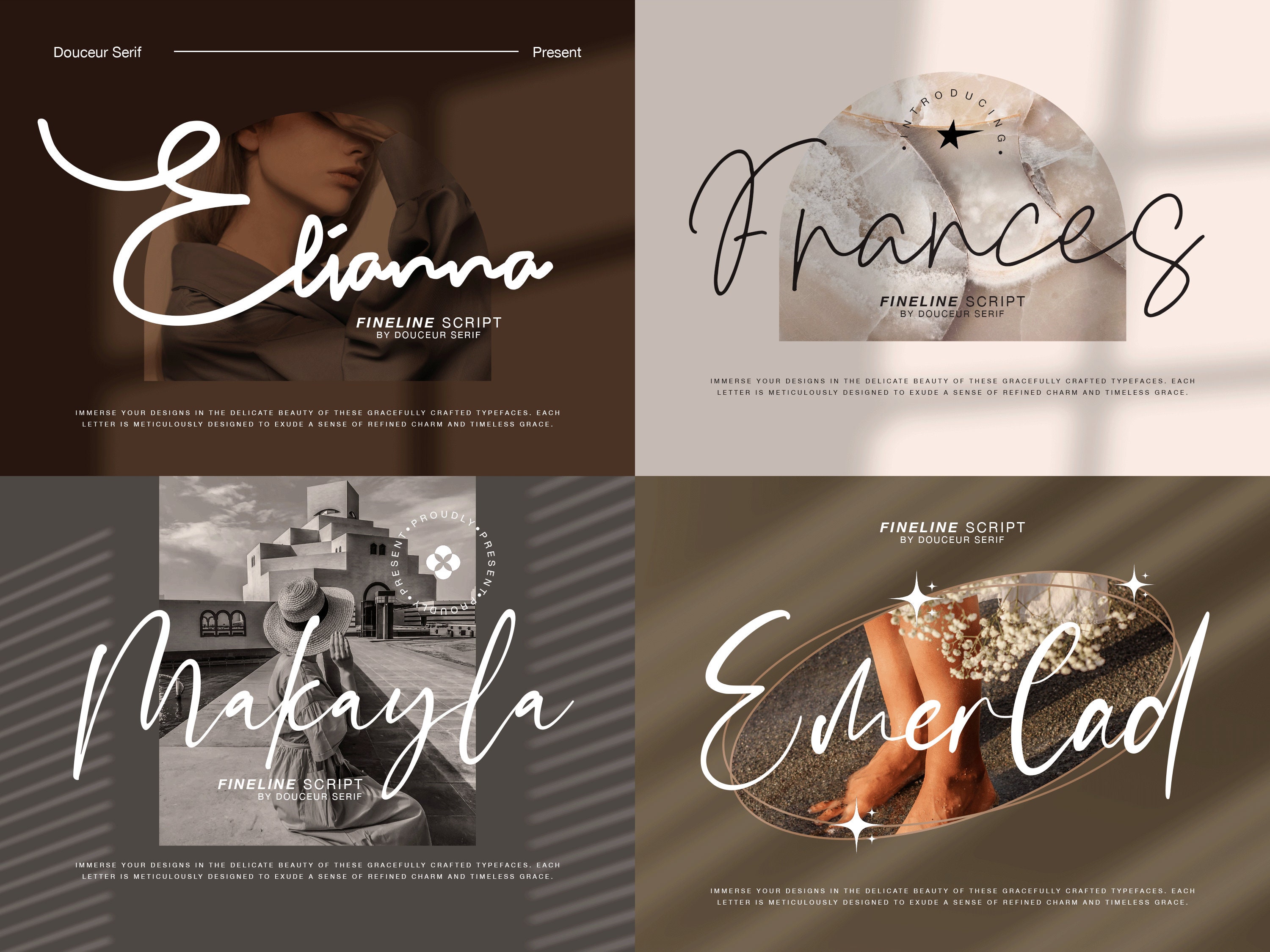 Fine Line Font Bundle, Signature Font, Logo Fonts, Wedding Fonts ...