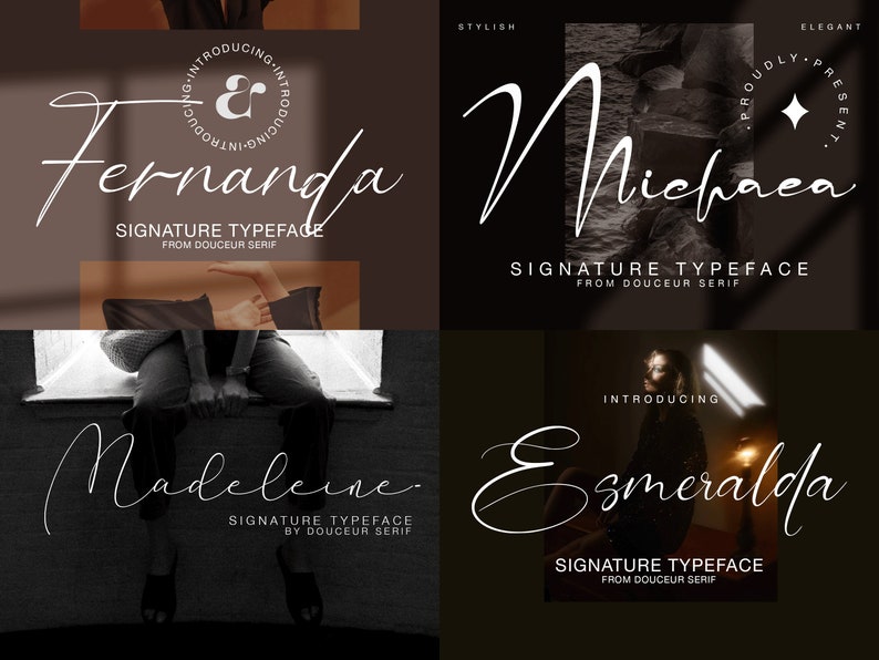 Signature Font Bundle, Calligraphy Font, Logo Fonts, Wedding Fonts ...