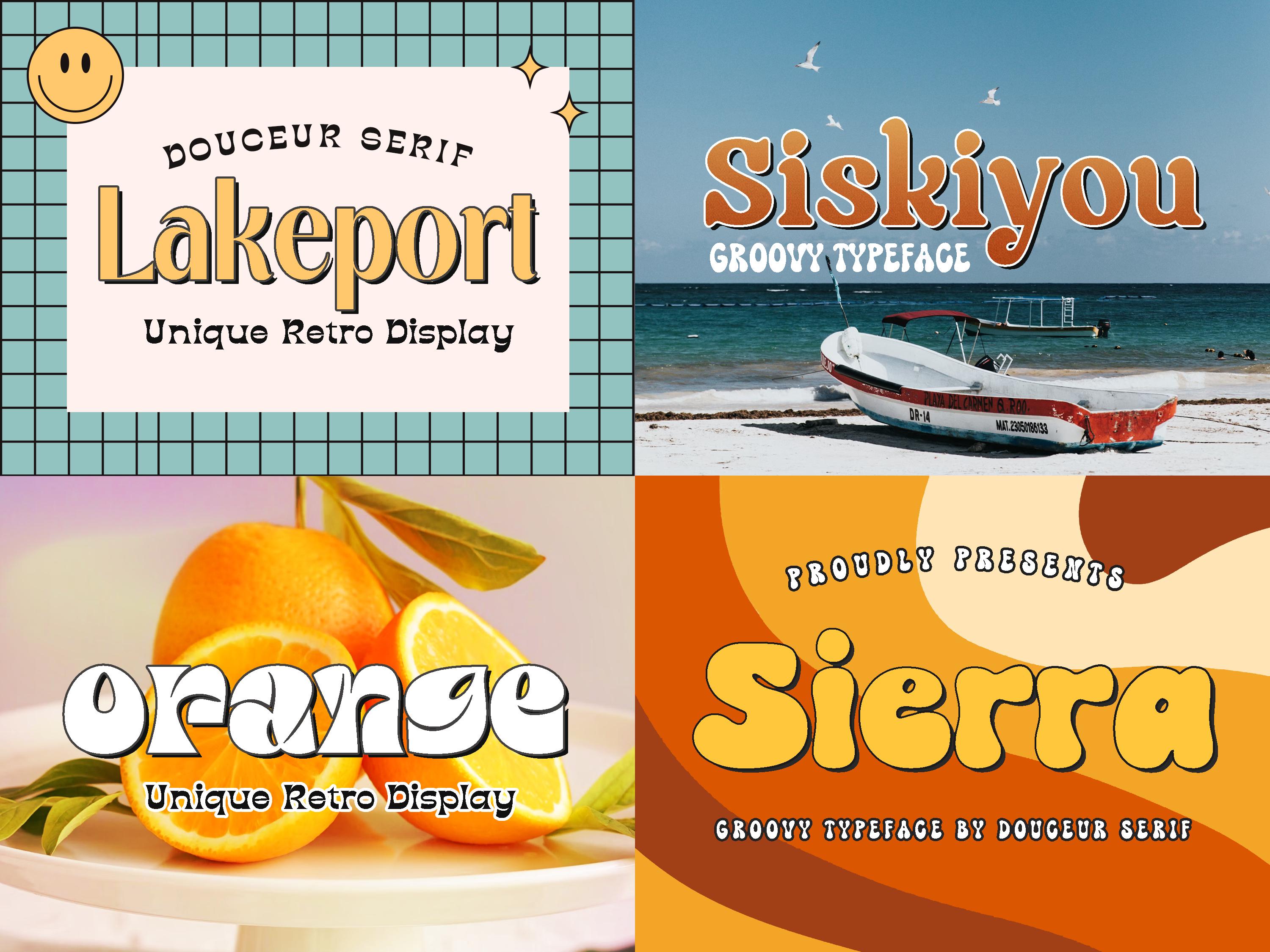 Groovy Font Bundle, Modern Retro Fonts, Vintage Nostalgic Fonts, 60s ...