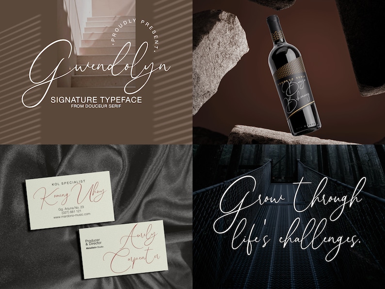 Signature Font Bundle, Calligraphy Font, Logo Fonts, Wedding Fonts ...