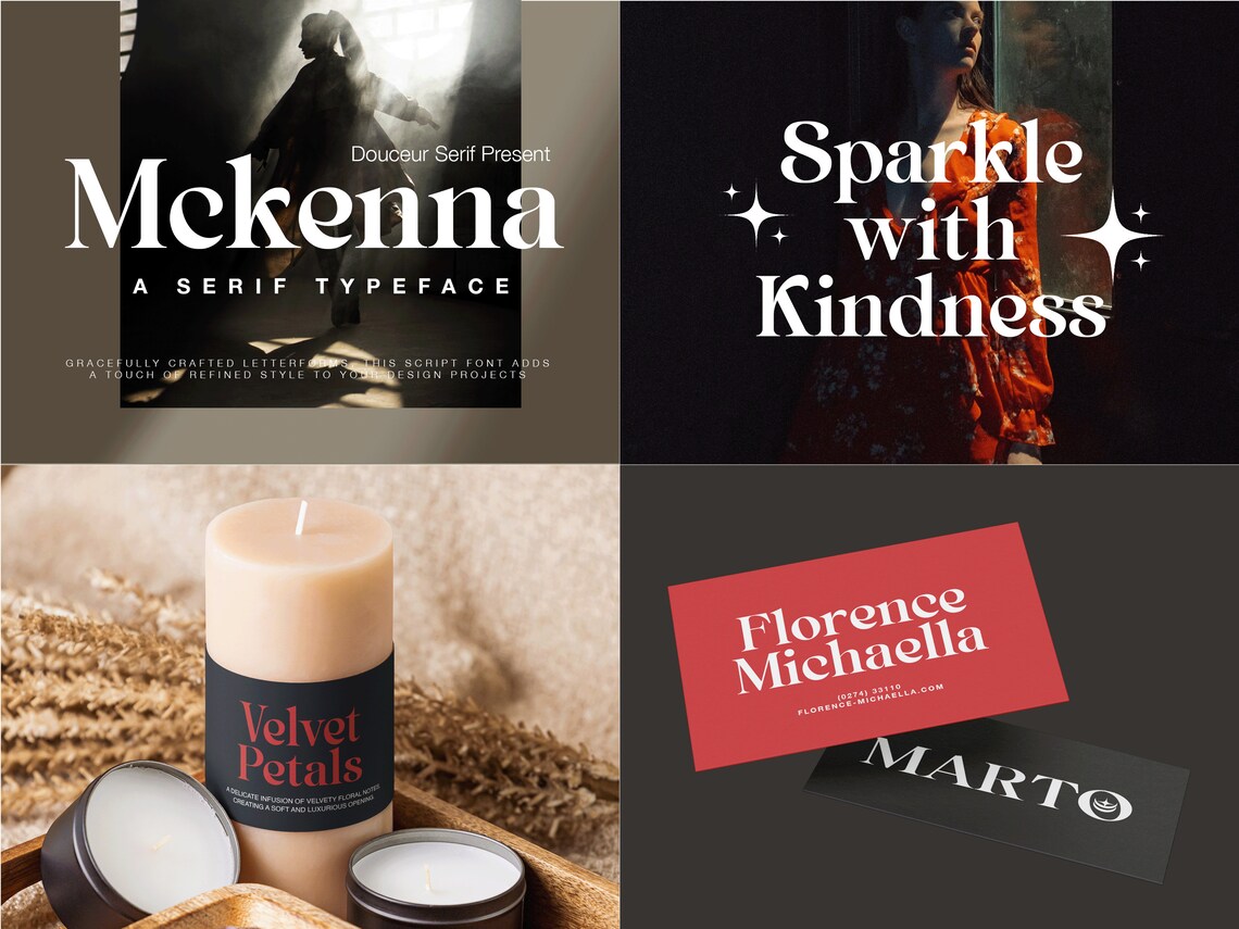 Modern Serif Font Bundle, Logo Fonts, Wedding Fonts, Luxe Fonts ...