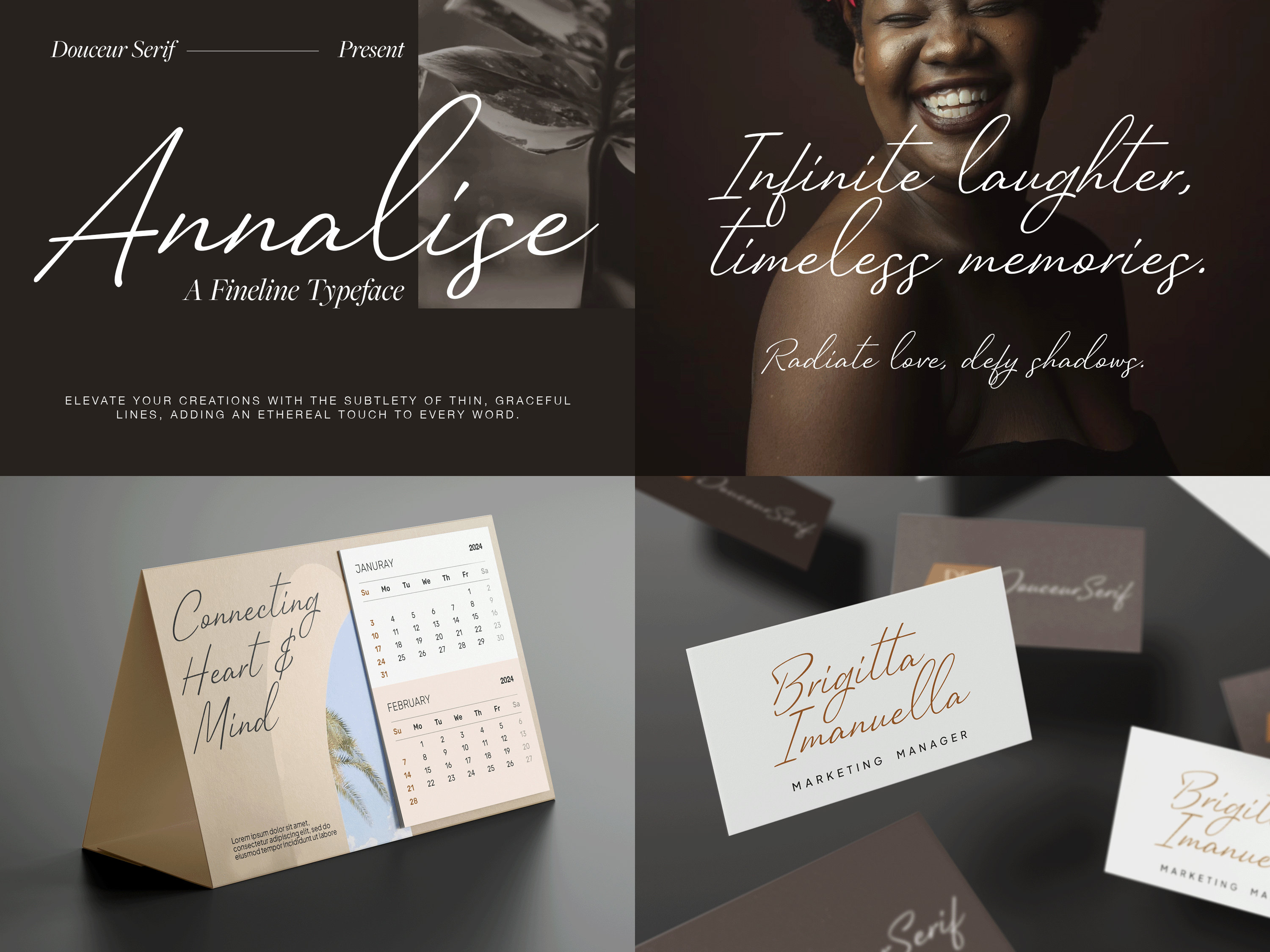 Fine Line Font Bundle, Signature Font, Logo Fonts, Wedding Fonts ...