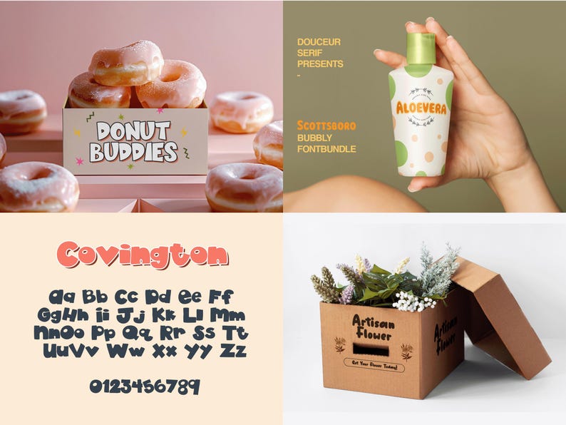 Bubbly Fonts Bundle, Bubble, Cute Fonts, Shiny Adorable Font, Circut ...