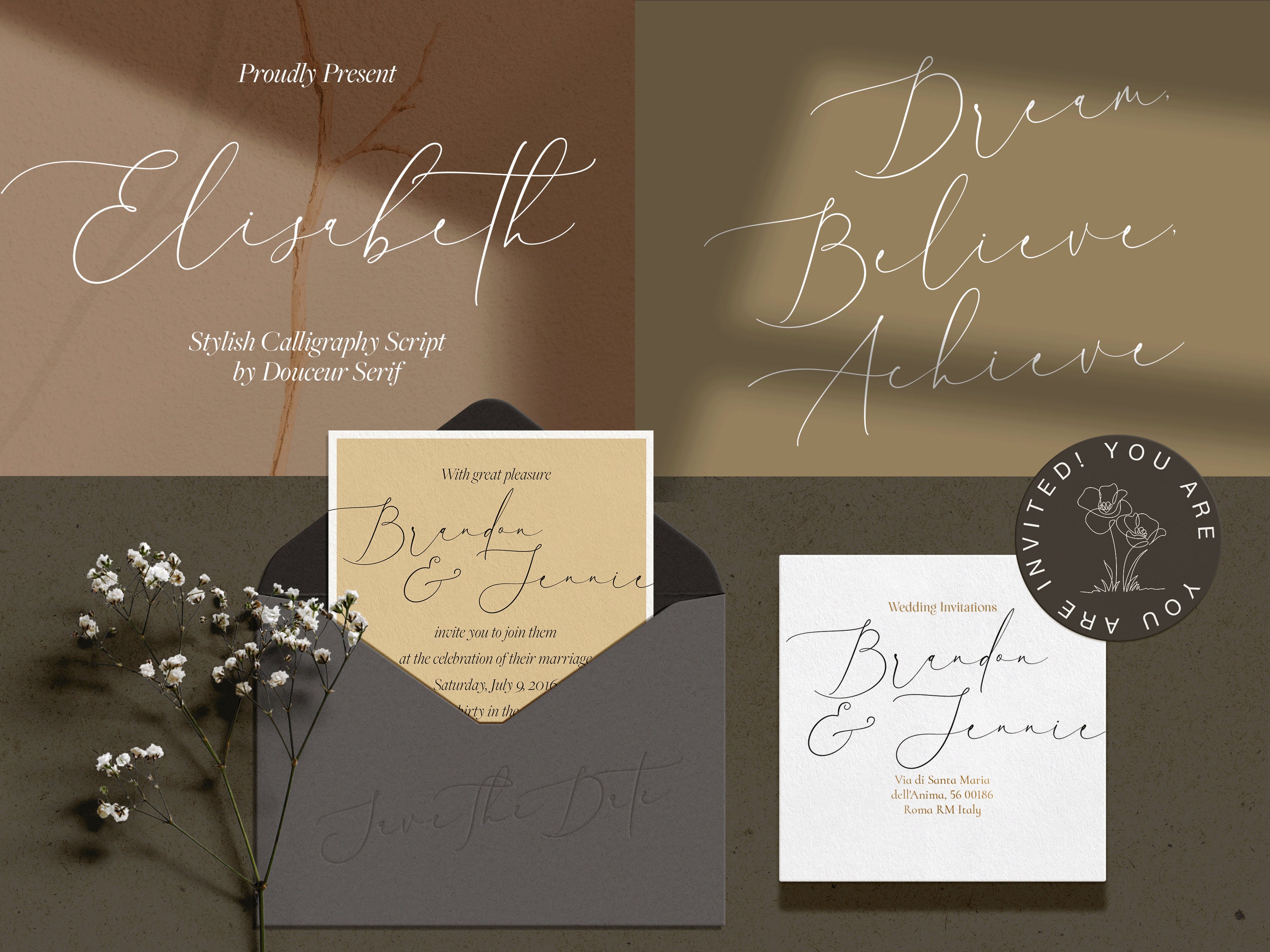 Calligraphy Font Bundle, Cursive Font, Logo Fonts, Wedding Fonts ...
