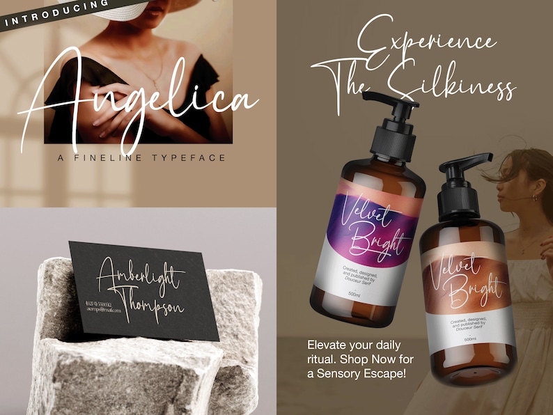 Fine Line Font Bundle, Signature Font, Logo Fonts, Wedding Fonts ...