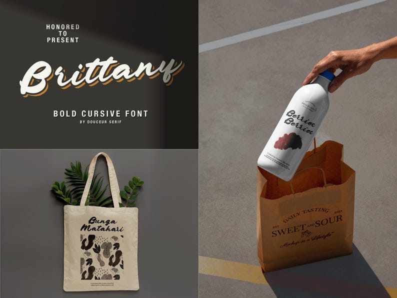 Bold Cursive Font Bundle, Bubbly Bold Cursive Fonts, Modern Logo Fonts ...